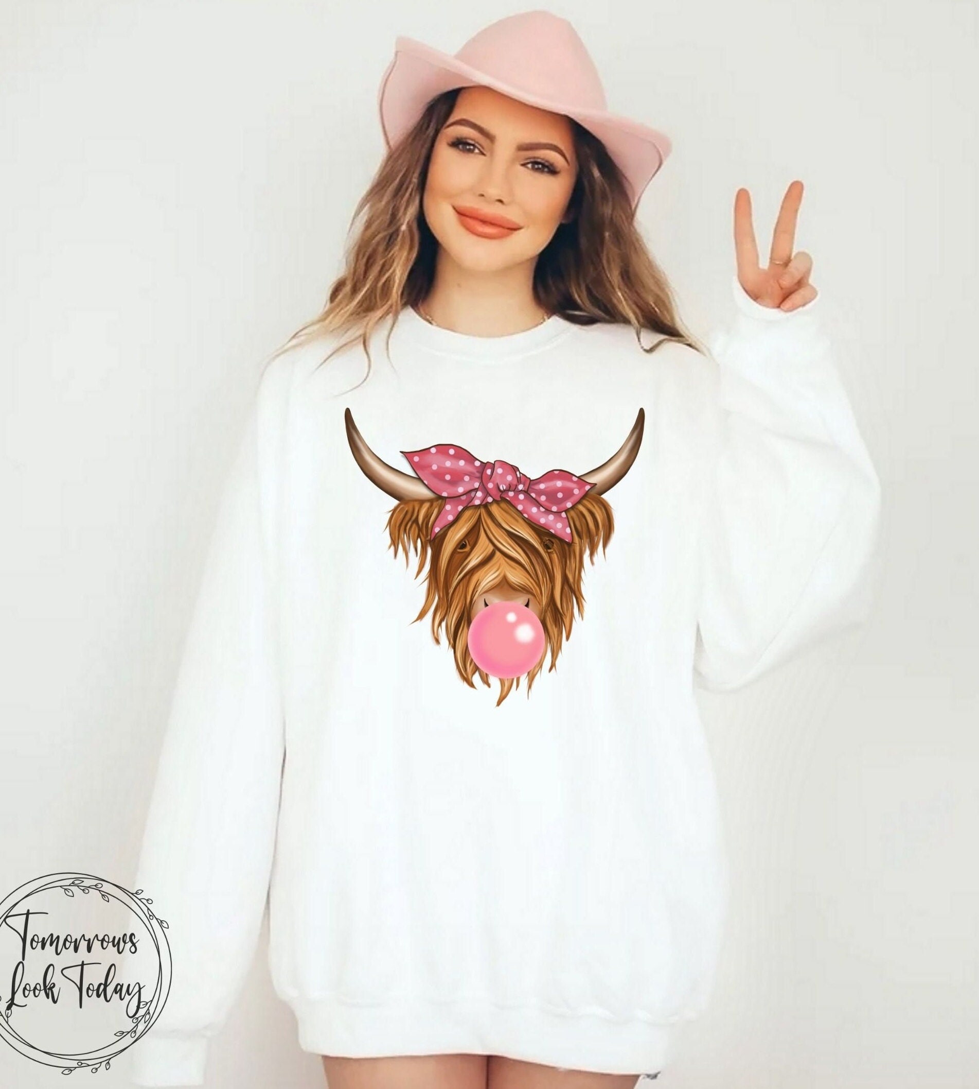 Highlander Cow Shirt Cute Cow Shirt Womens Cow Shirts - Etsy