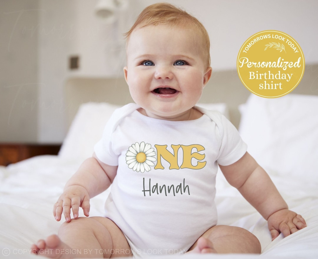 Daisy First Birthday Shirts, Personalized Daisy 1st Birthday Outfit ...