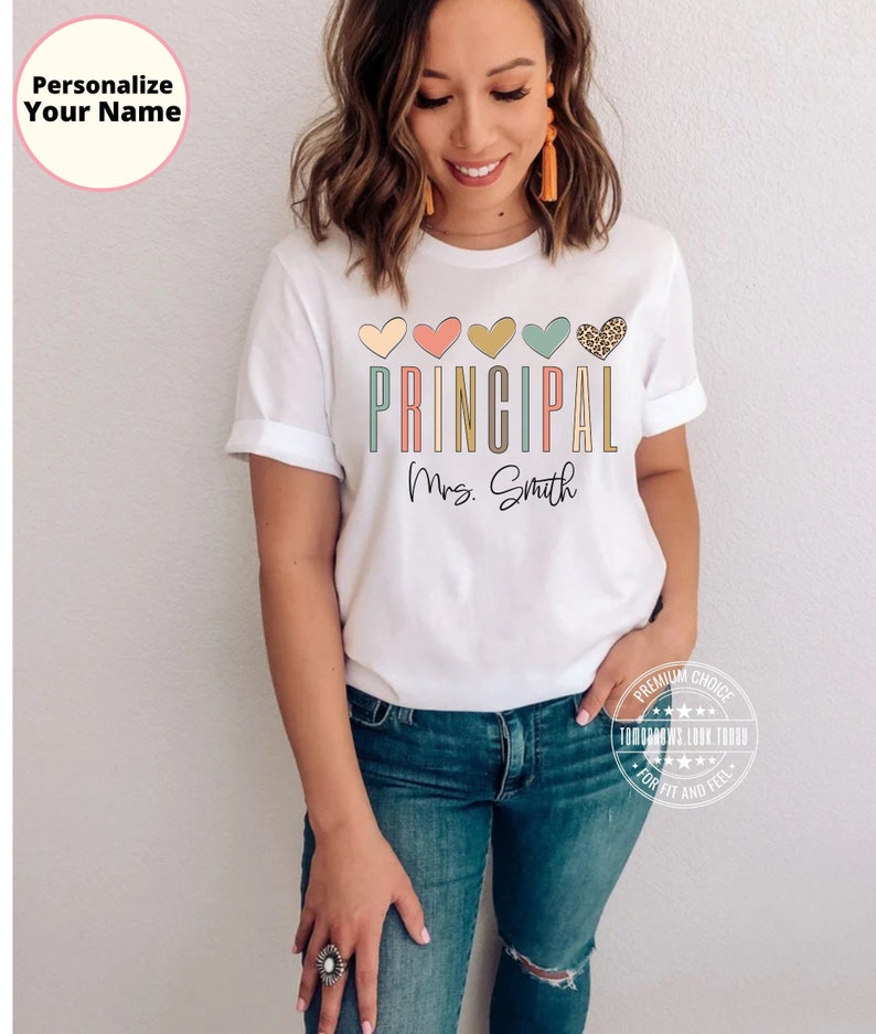 Principal Shirt Personalized Principal Tshirt School - Etsy