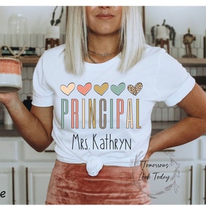 Principal Shirt, Personalized Principal Tshirt, School Principal ...