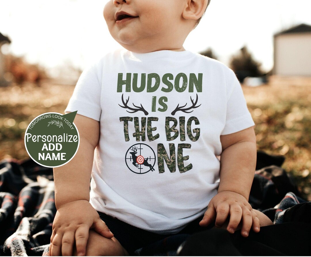 The Big One First Birthday Shirt, Hunting Deer Family Matching Birthday ...