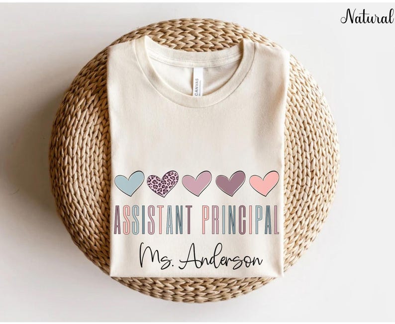 Principal Shirt Personalized Assistant Principal Tshirt, Elementary ...