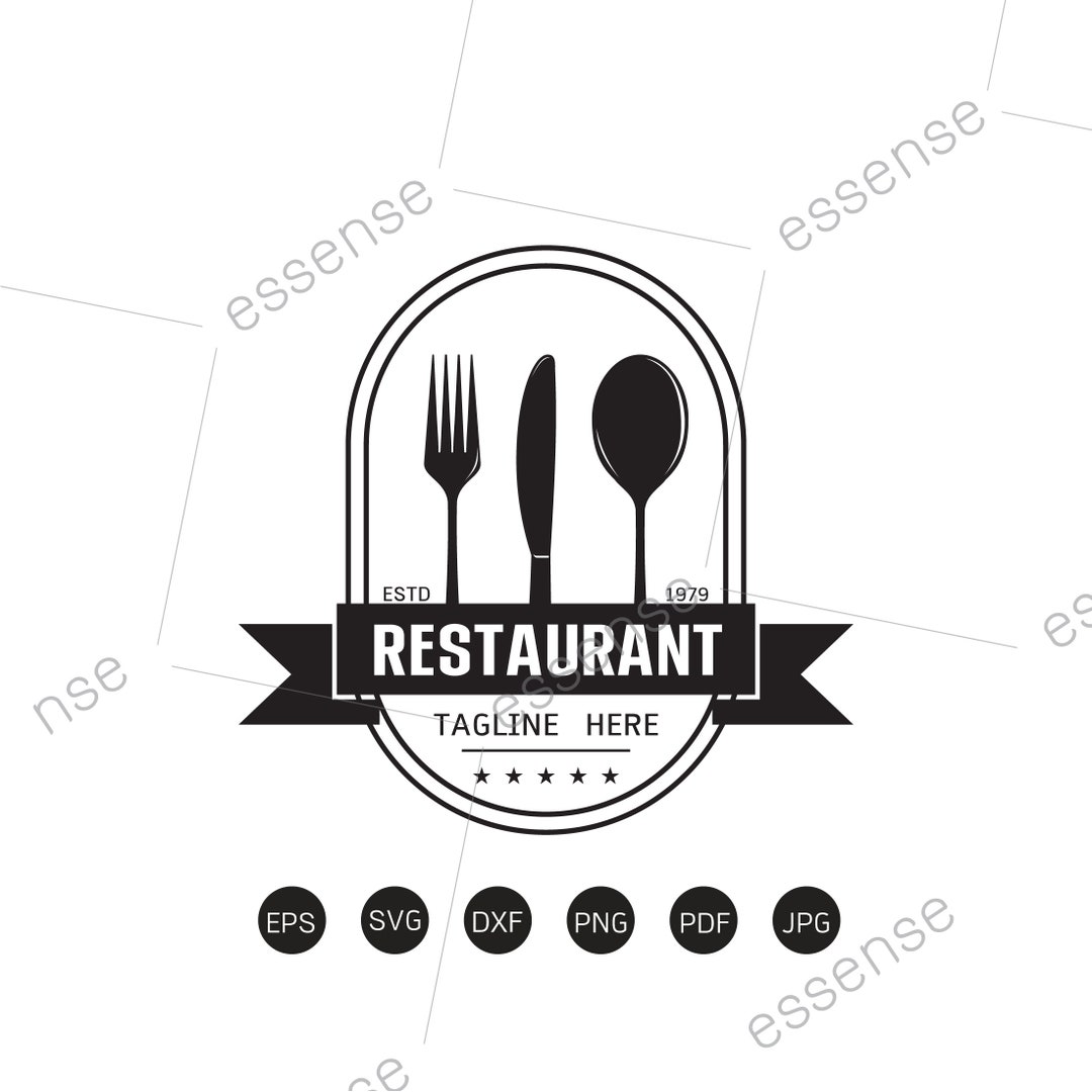 Restaurant Logo SVG, Kitchen Monogram Frame Svg,restaurant Files for ...
