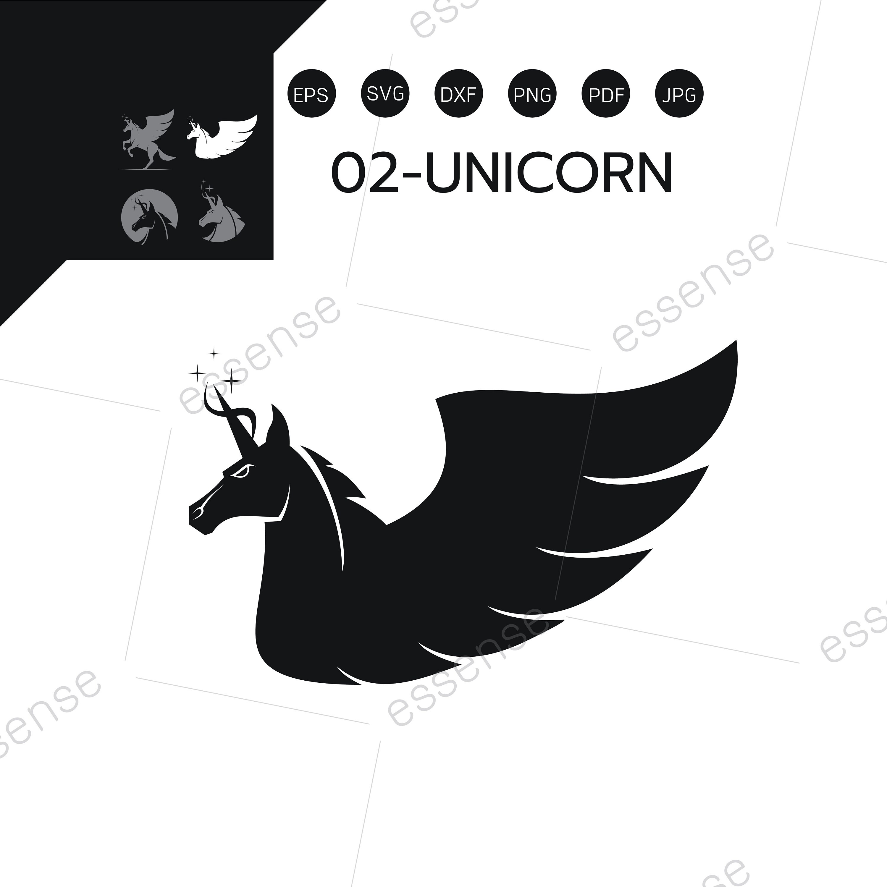 Unicornio svg unicornio svg archivo unicornio logo svg | Etsy