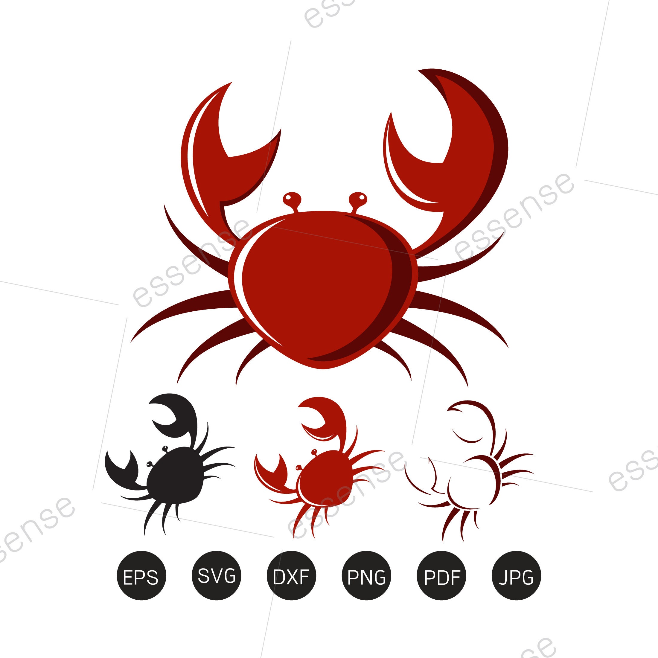 Crab svg Crab png Crab cut file Crab clipart Crab clip art | Etsy