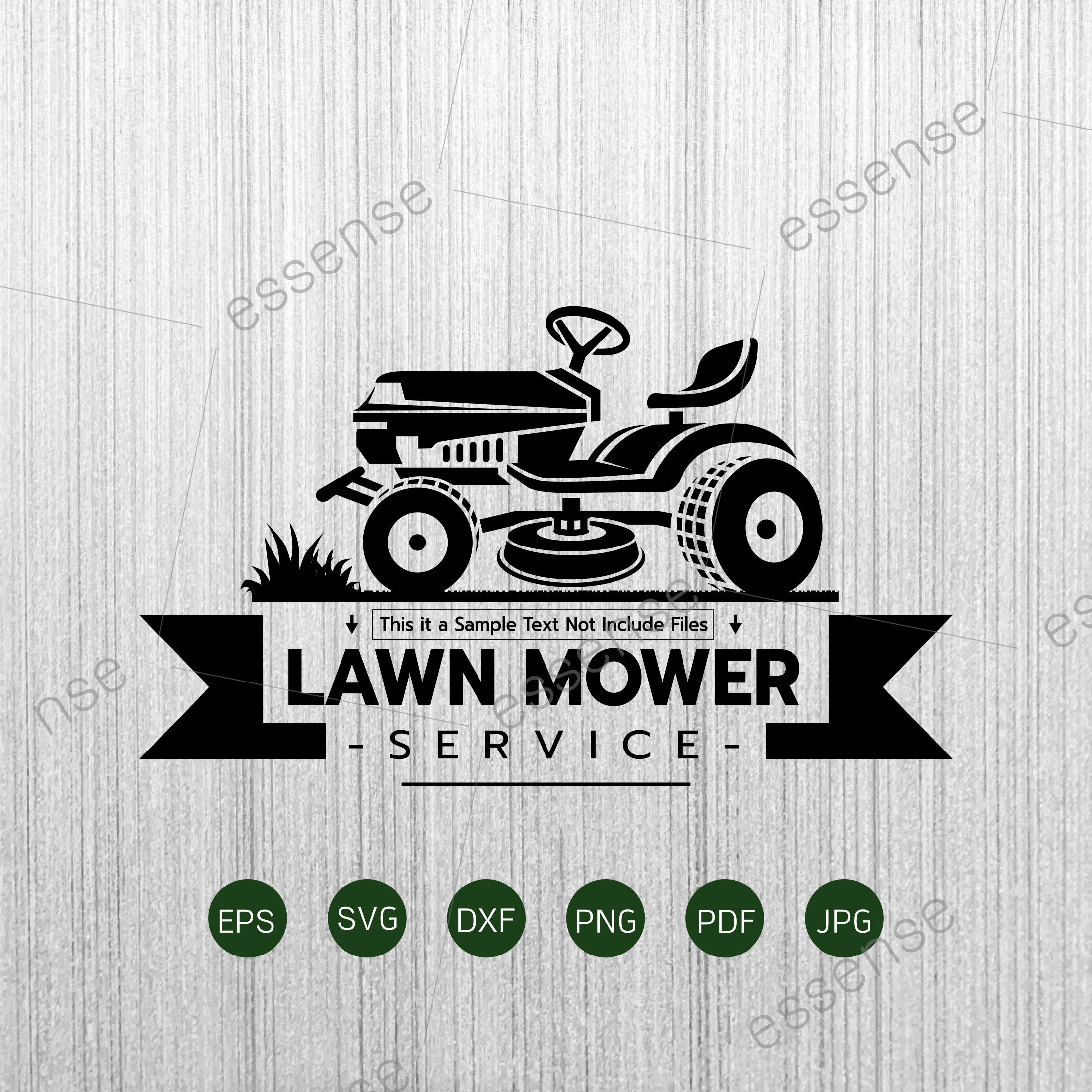 Lawn Mower Service Svglandscaping Svglawn Mower Logolawn - Etsy