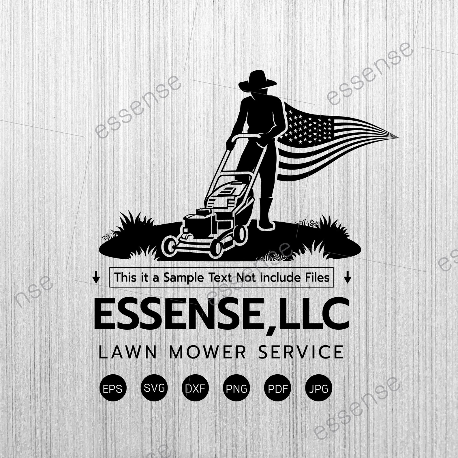Lawn Mower Service Svglandscaping Svglawn Mower Logolawn - Etsy