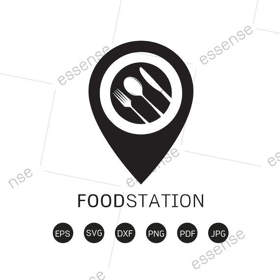 Restaurant Logo SVG Kitchen Monogram Frame Svgrestaurant - Etsy