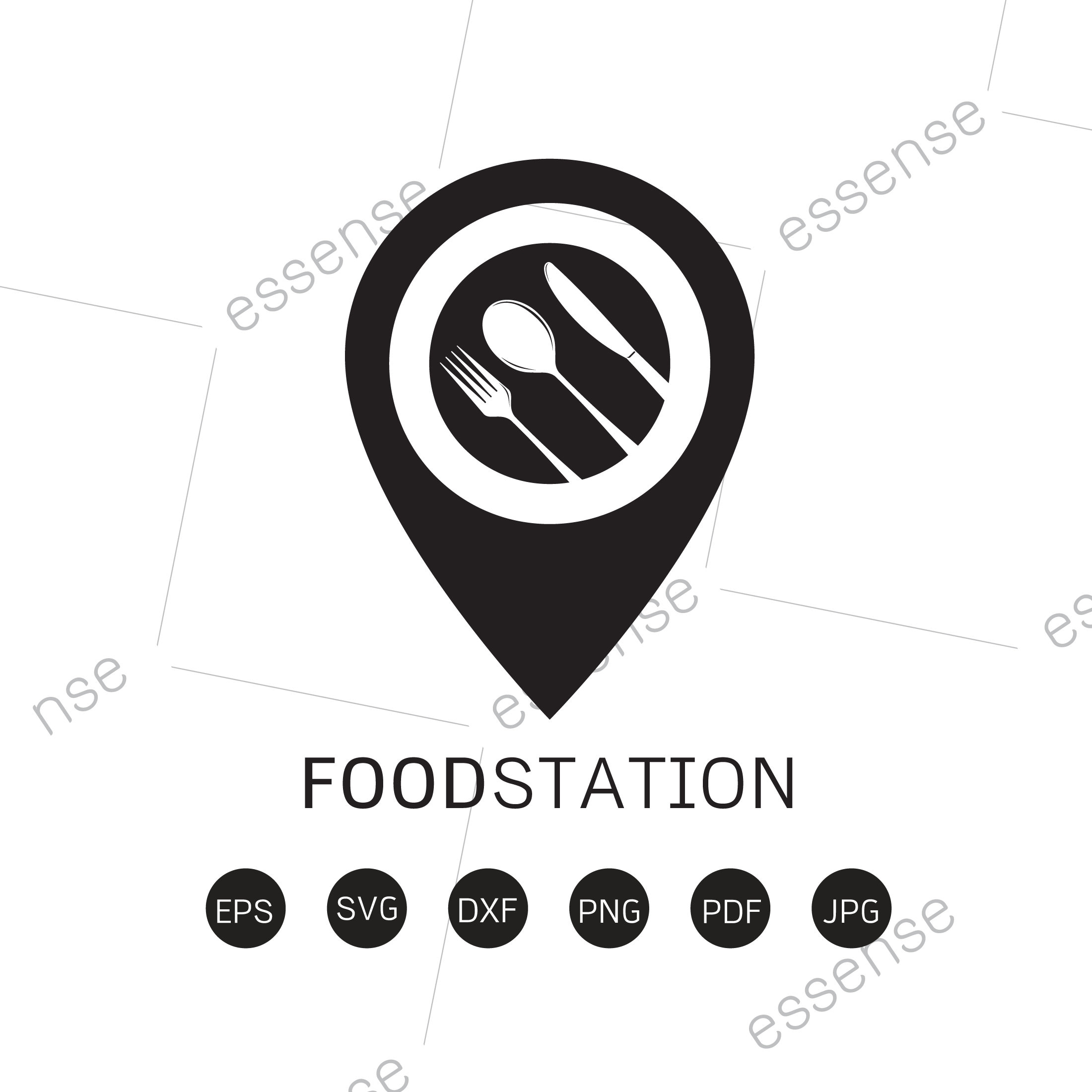 Restaurant Logo SVG Kitchen Monogram Frame Svgrestaurant - Etsy