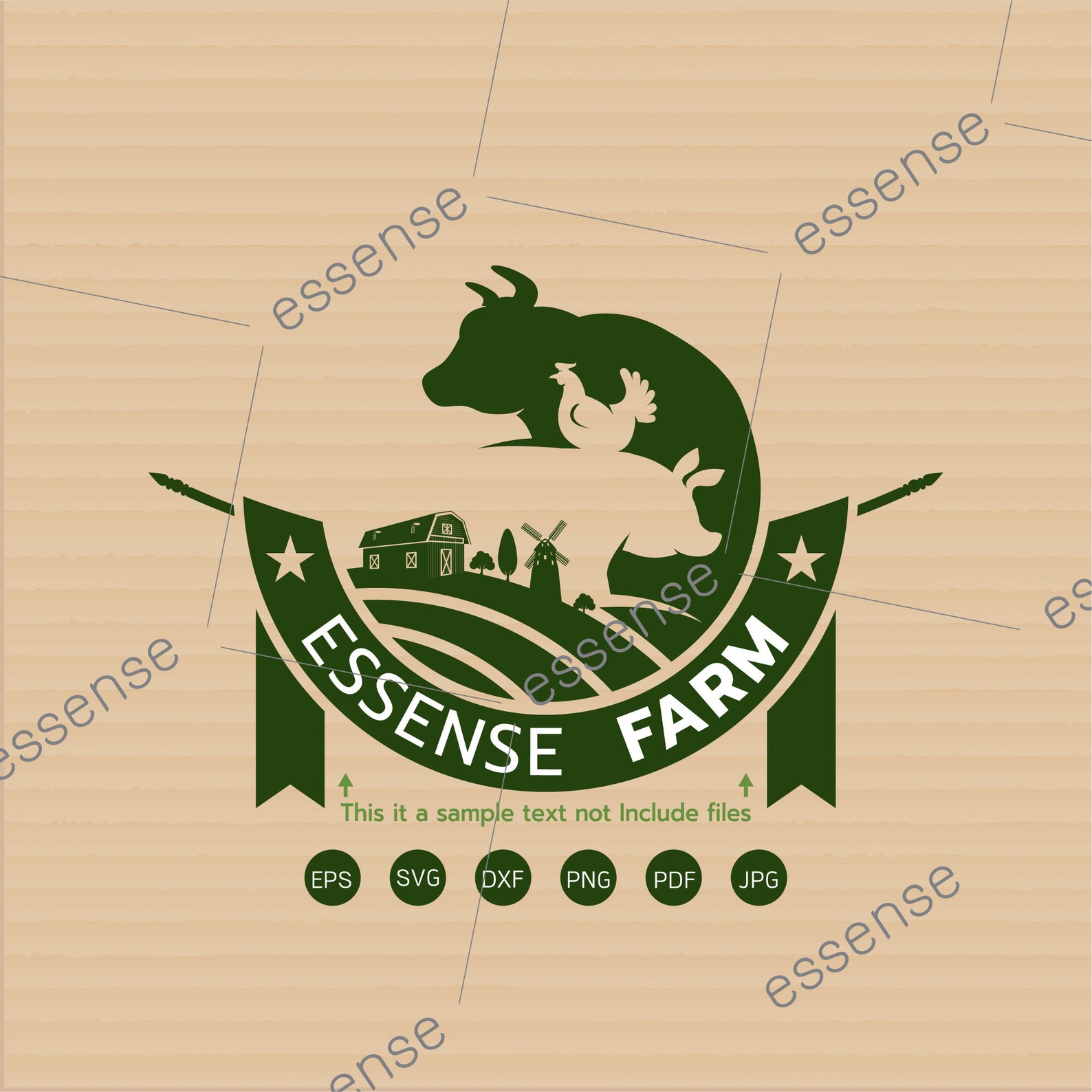 USA Farm Logo Svgfarm Svgfarm Svg Filesfarmhouse Svgfarm | Etsy