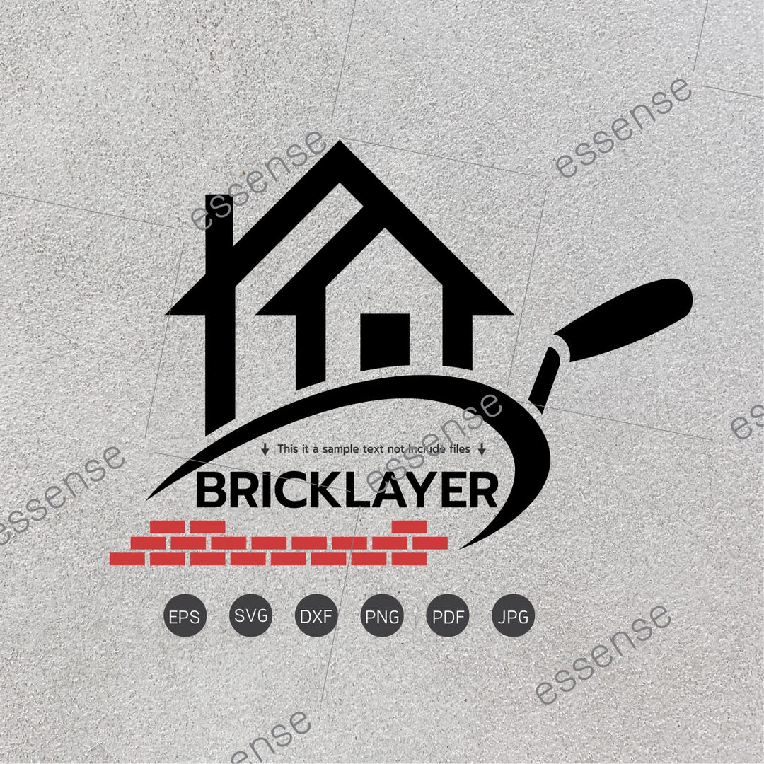 Bricklayer Logo,hand Holding Mason Construction Building Concrete ...