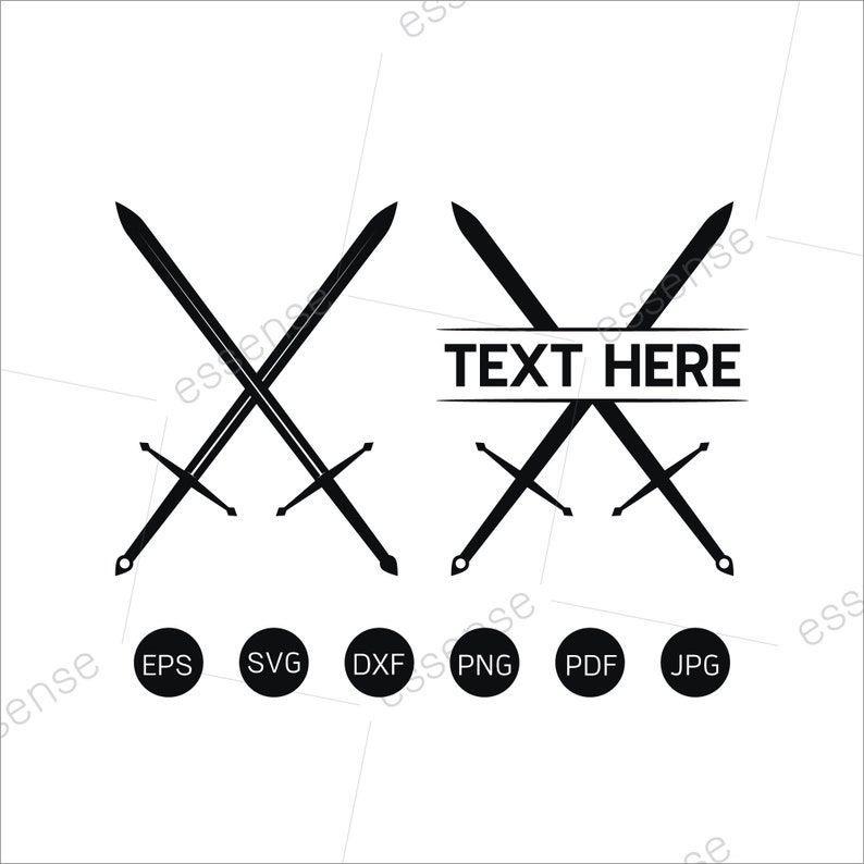 Crossed Swords Sword Bundle Svg Sword Svg Sword Clipart - Etsy