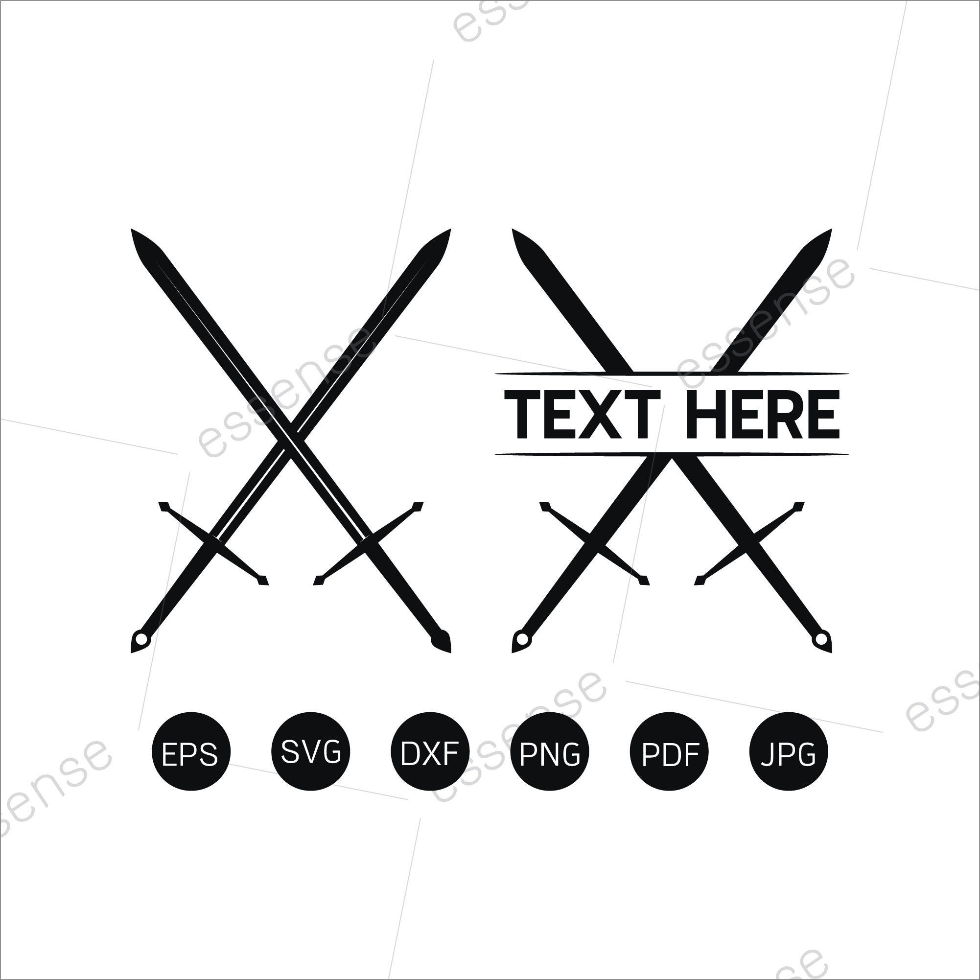 Crossed Swords Sword Bundle Svg Sword Svg Sword Clipart - Etsy