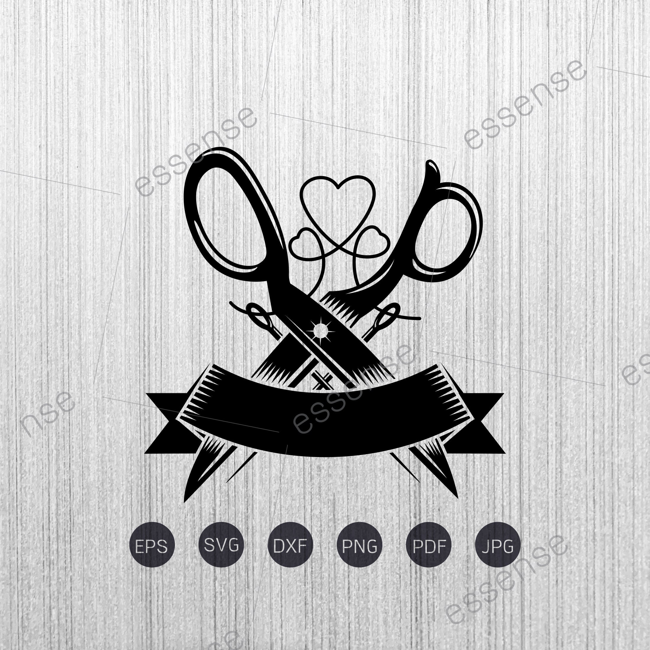 Sewing Split Monogram Frame Svg, Sew Monogram Frame,scissors,needle ...