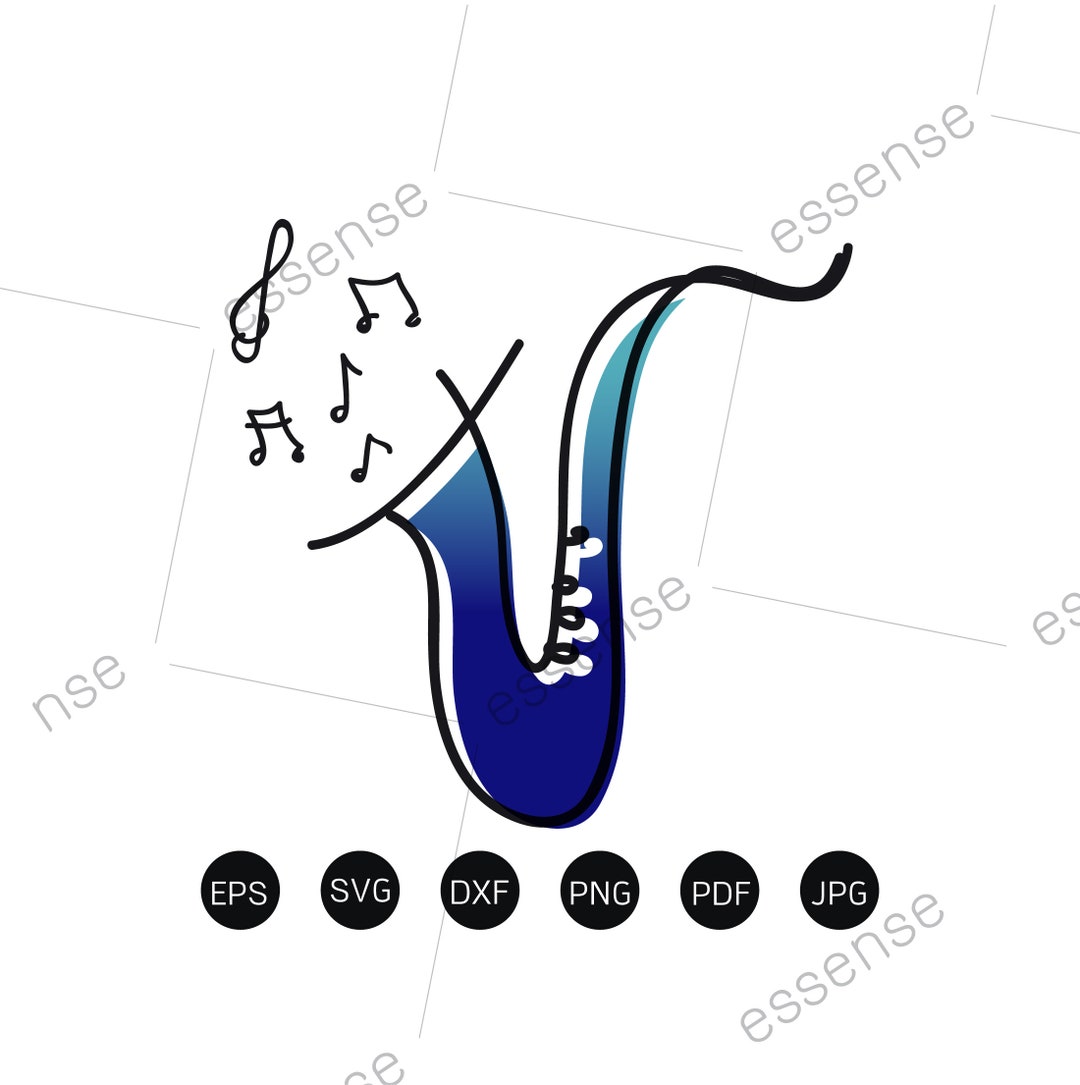 Jazz Logo Svg,saxophone Svg,musical Instruments Svg,saxophone Clipart ...
