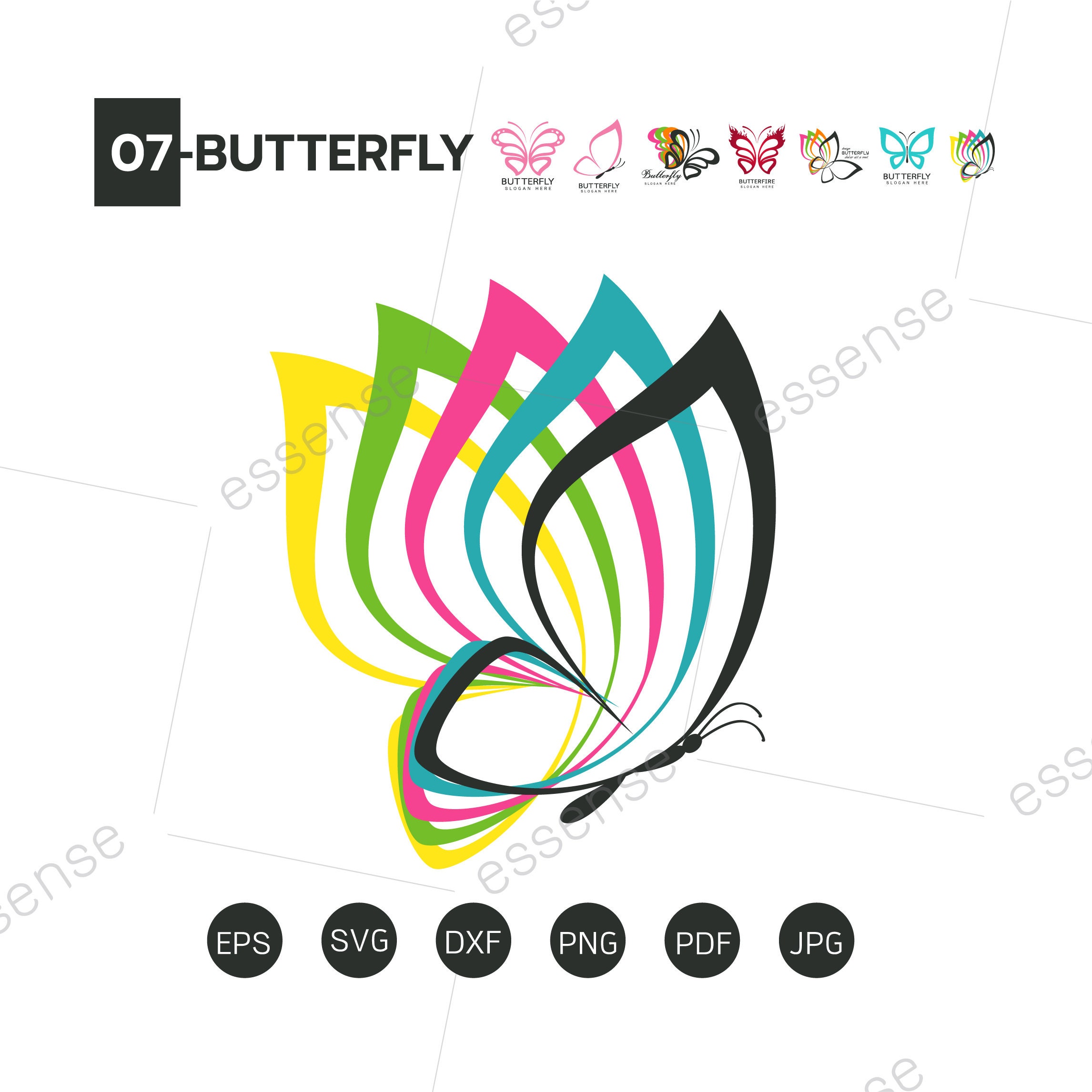 Butterfly Svg Filebutterfly Logo SVG Bundlebutterfly Cut | Etsy