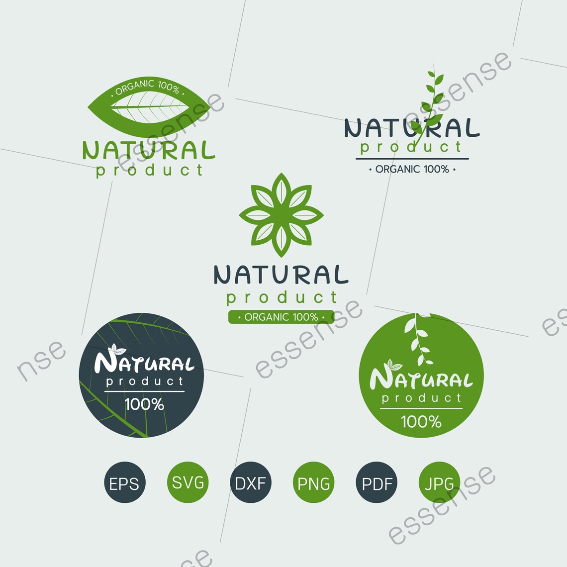 Natural Organic SVG Logo,natural Stamps Svg,organic Sign (label, Symbol ...