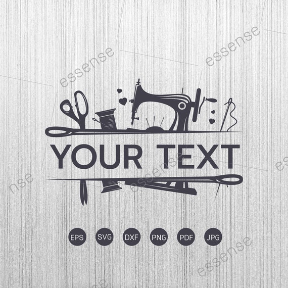 Sewing Split Monogram Frame Svg Sew Monogram | Etsy