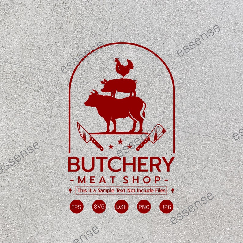 Carnicero svg, Carnicería svg, Carne svg, Silueta de carnicería svg ...