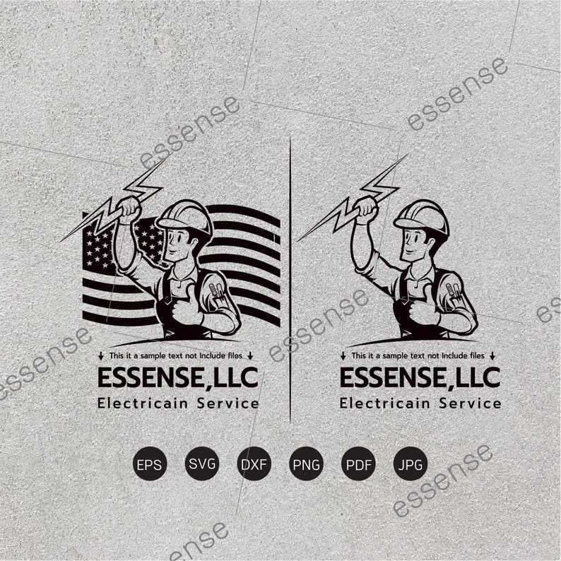 Electrician Svg Electrician Logo Svg Electrician Silhouette - Etsy
