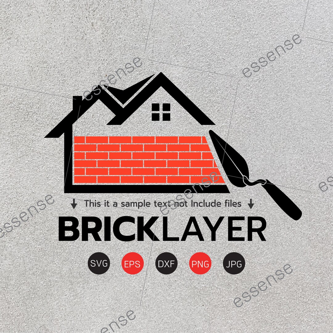 Bricklayer Logo, Mason Logo Svg Construction Building Concrete Cement ...