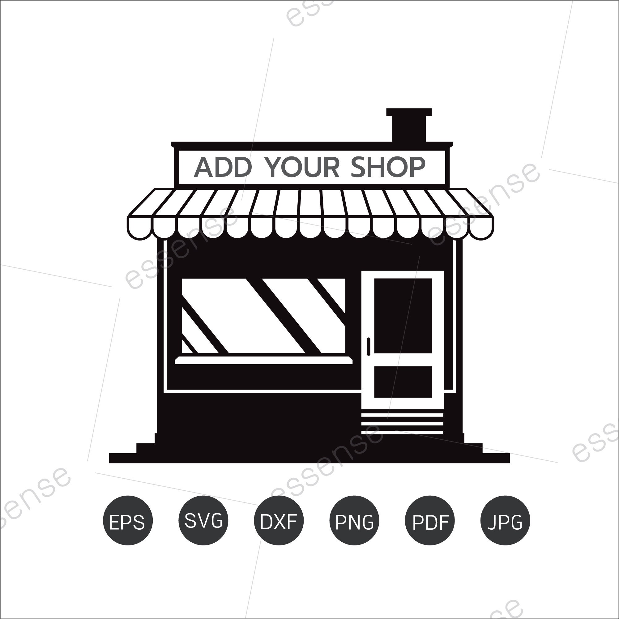 Store Svg, Shop Icon Svg,business Svg,storefront Svg, Merchant Svg,cafe ...