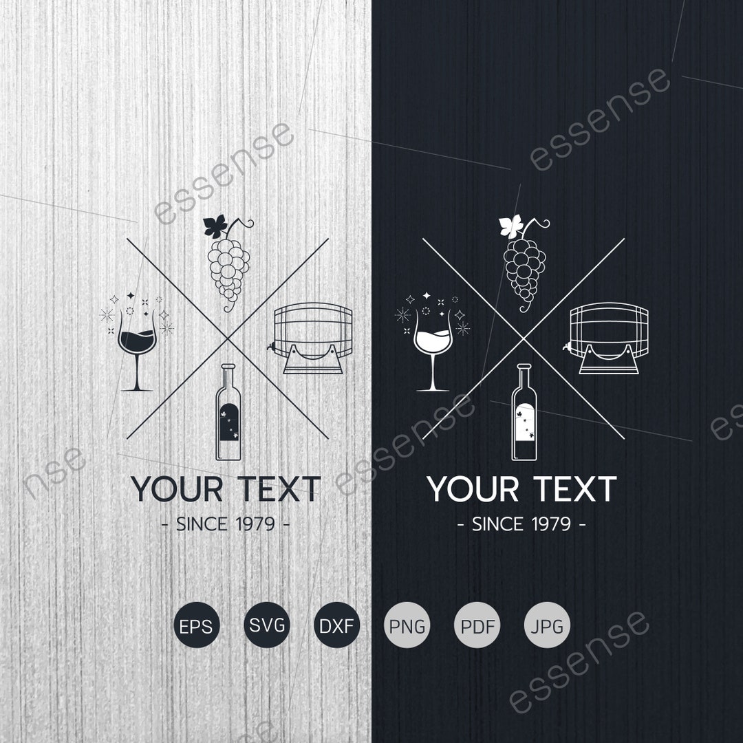 Vino SVG, Vino LOGO Svg, Uvas Svg, Vino Clipart, Bodega svg, Archivos ...