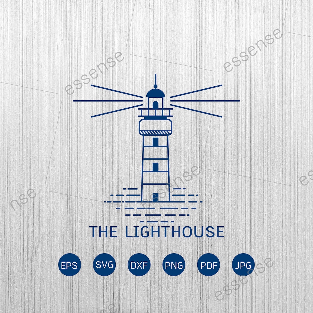 Elegant Lighthouse Logo Svg Cut File,minimal Lighthouse Logo,minimal ...