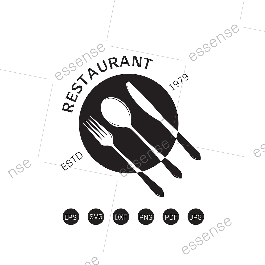 Restaurant Logo SVG, Kitchen Monogram Frame Svg,restaurant Files for ...