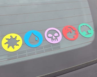 Magic the Gathering Mana Stickers / Decals - Individual - Etsy