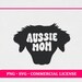 Aussie Mom Dog Ear Svg Png Design, Dog Mom Svg, Dog Breed Clip Art ...