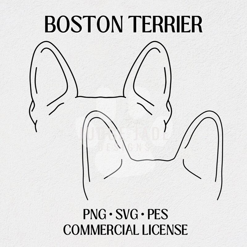 Boston Terrier Outline Svg - Etsy