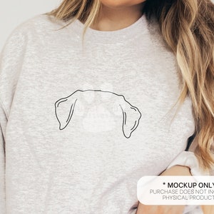 Lab Dog Ear Outline: SVG, PNG, PES Digital Download - Etsy