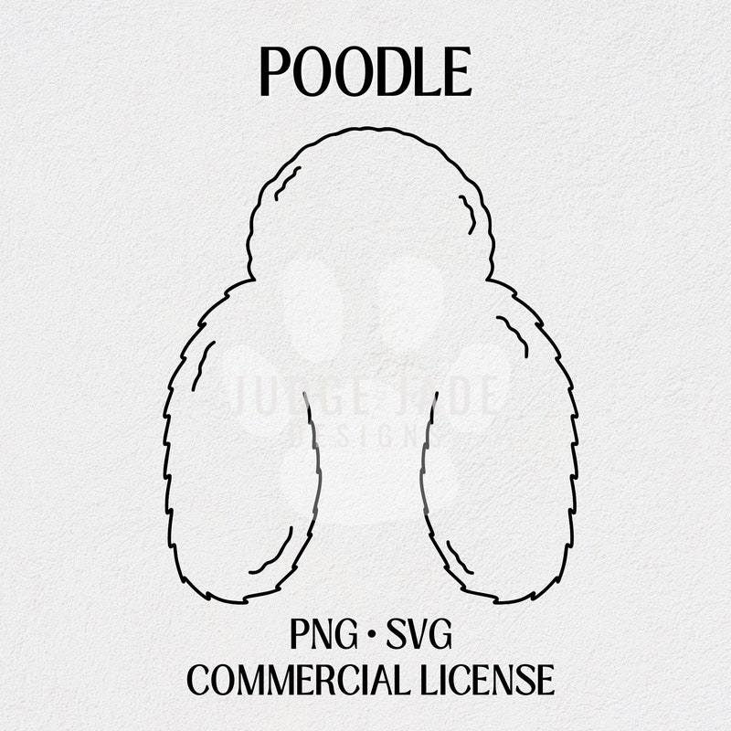 Poodle Decal - Etsy