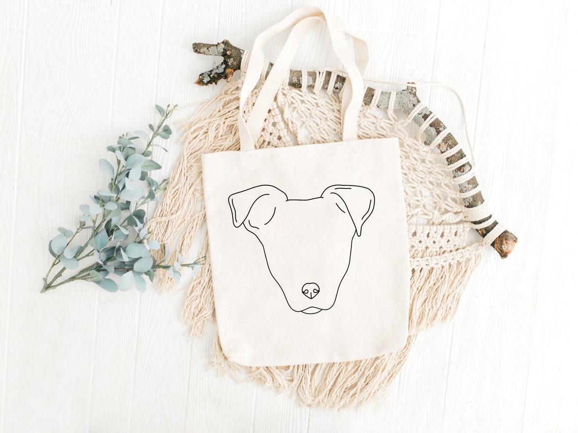 Jack Russell Face Outline SVG: Dog Breed Design (digital Download ...