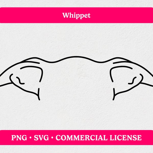 Whippet Svg - Etsy