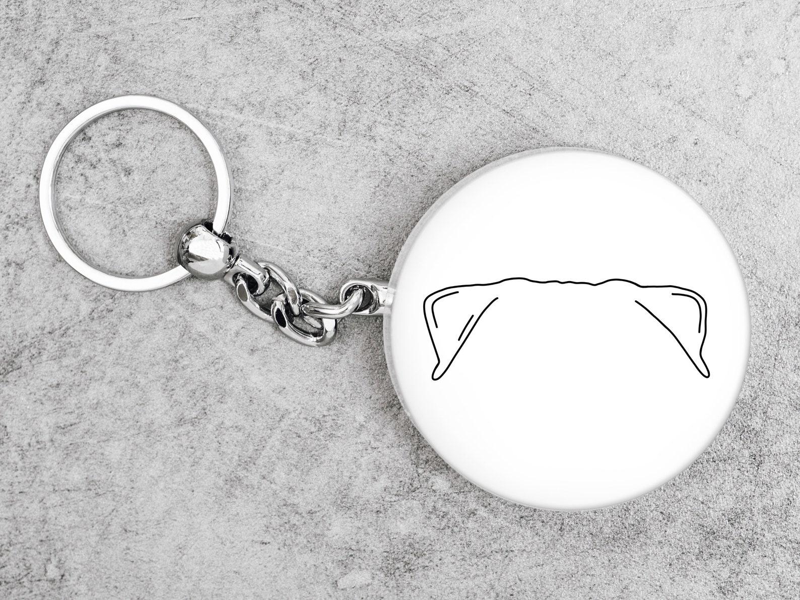 Pug Dog Ear Outline SVG PNG Digital Download for Cricut and - Etsy UK