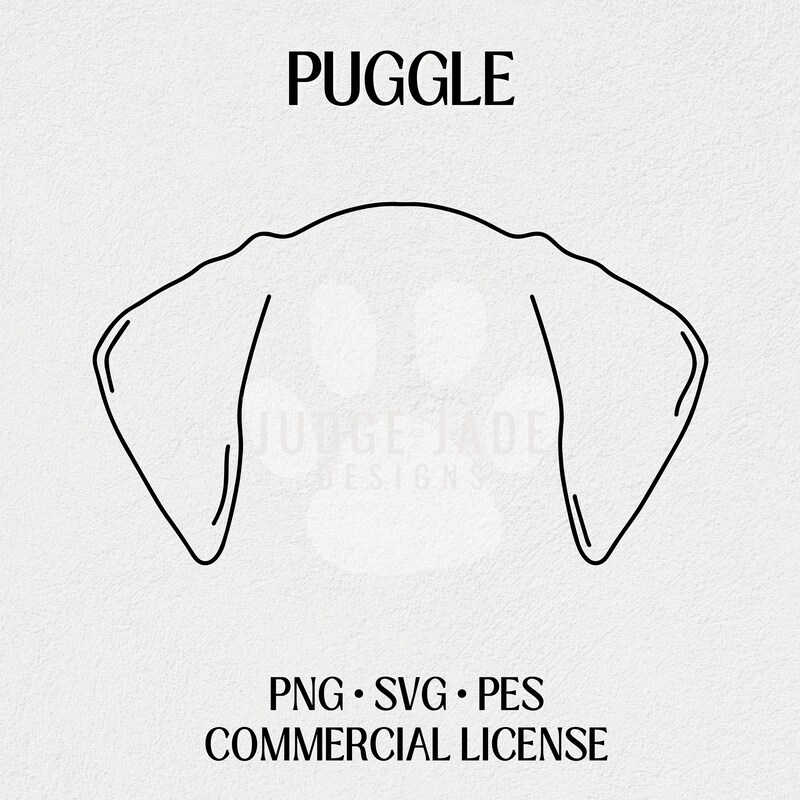 Puggle Dog Decal - Etsy