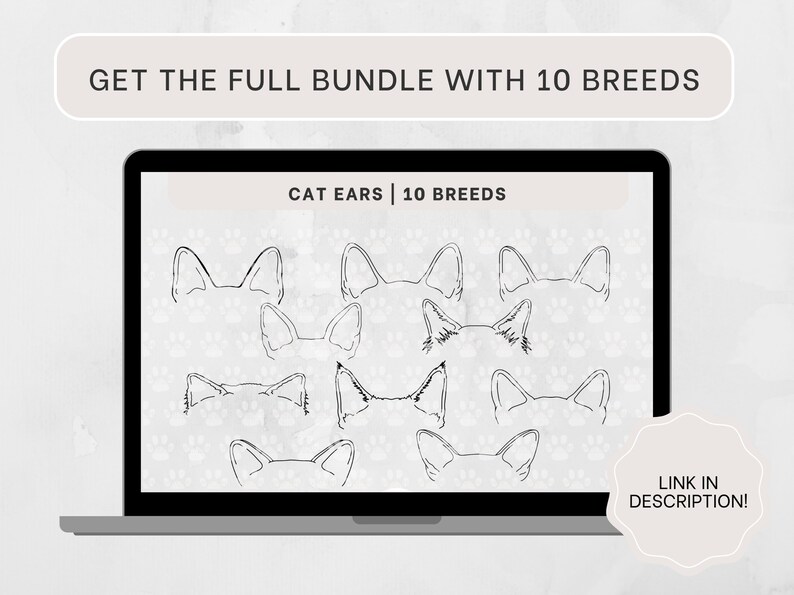 Standard Cat Ears Outline Svg Png Digital Download For Cricut Etsy