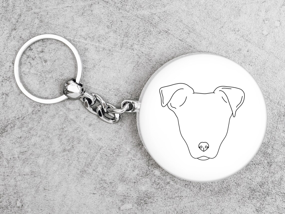 Jack Russell Face Outline SVG: Dog Breed Design (digital Download ...