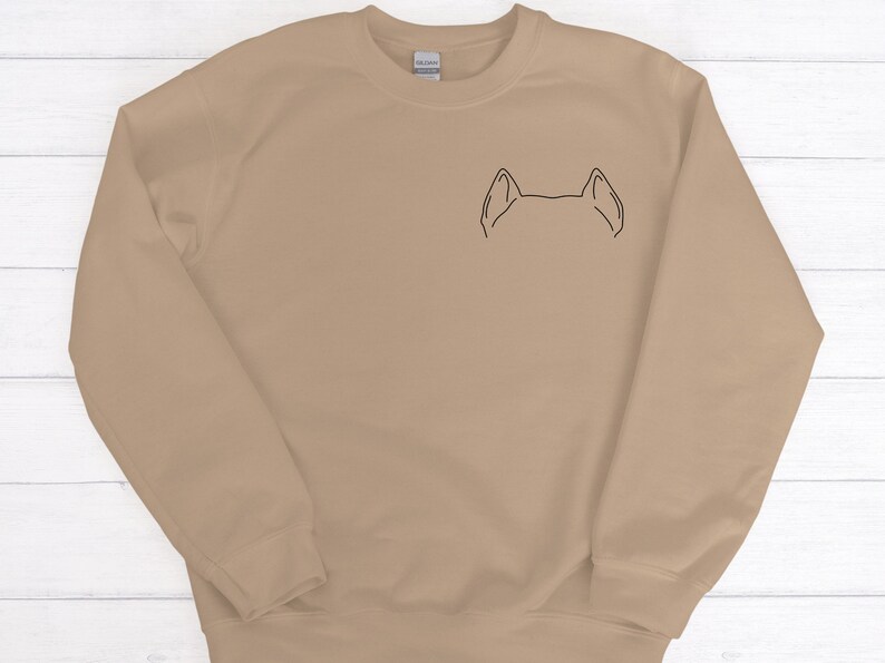 Cropped Pitbull Dog Ear Outline SVG PNG Digital Download for - Etsy