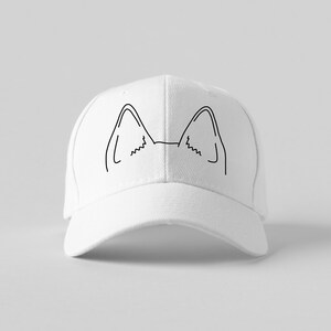 Husky Dog Ear Outline SVG, PNG, PES Digital Download for Cricut and ...