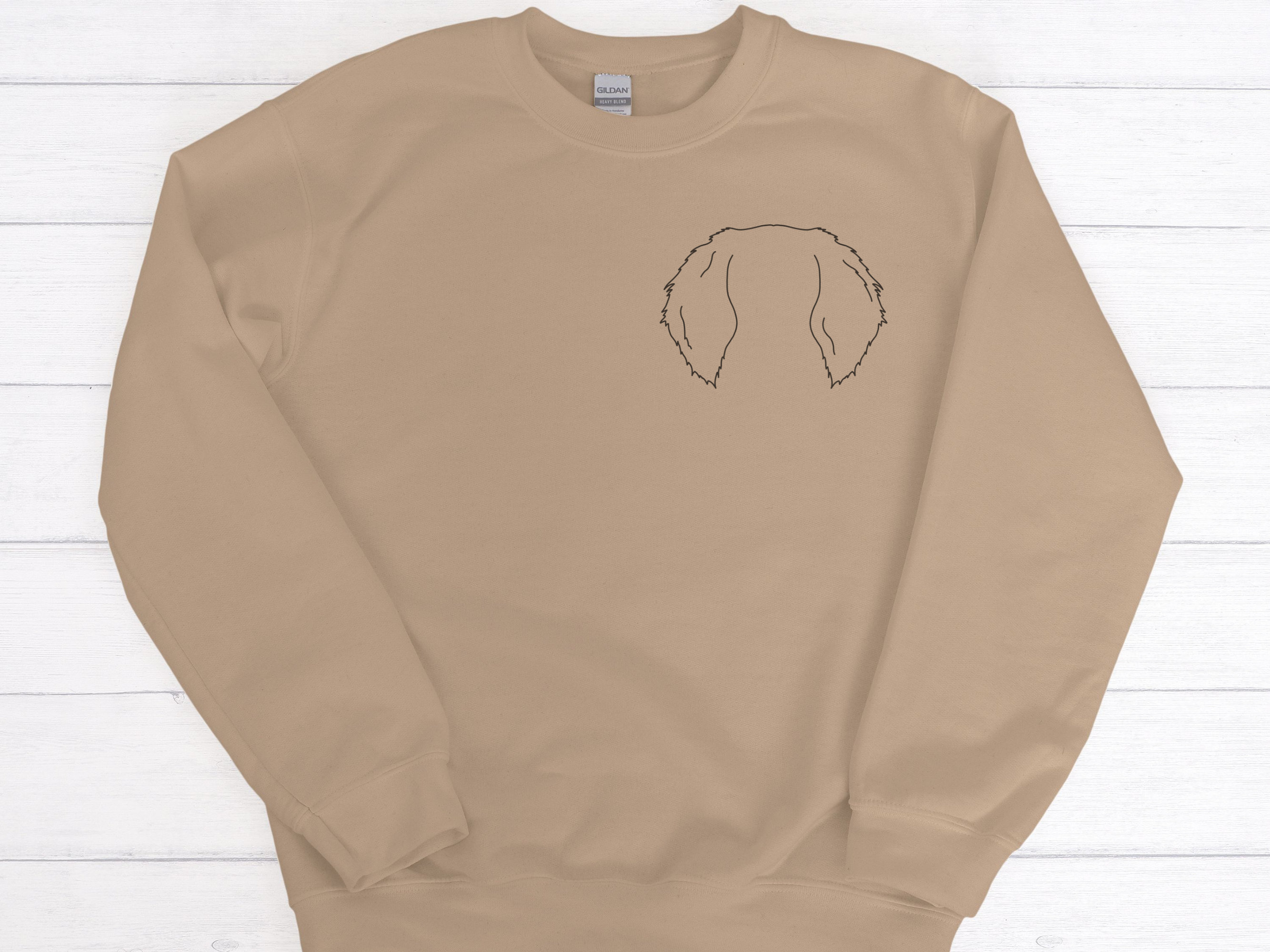 English Setter Dog Ear Outline SVG PNG: Cricut Silhouette (digital ...