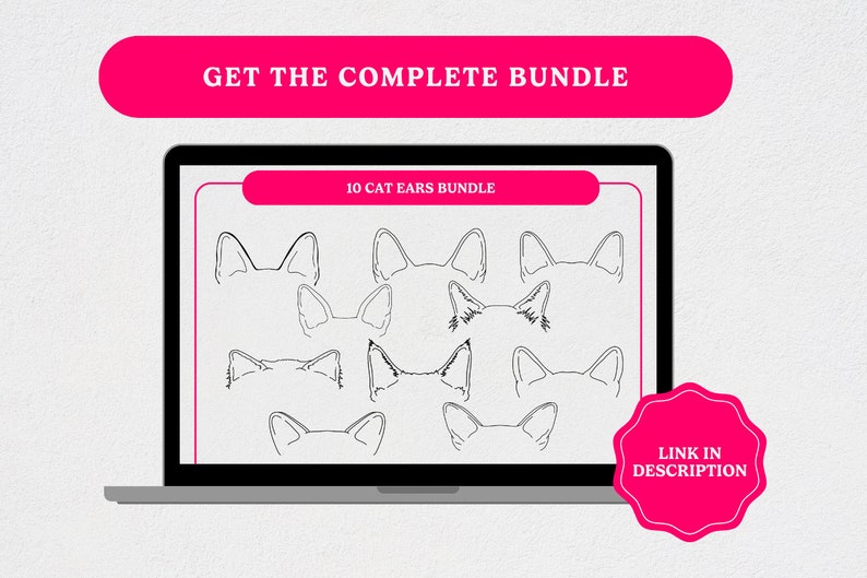 Tabby Cat Ears Outline Svg Png Digital Download For Cricut Etsy New Zealand