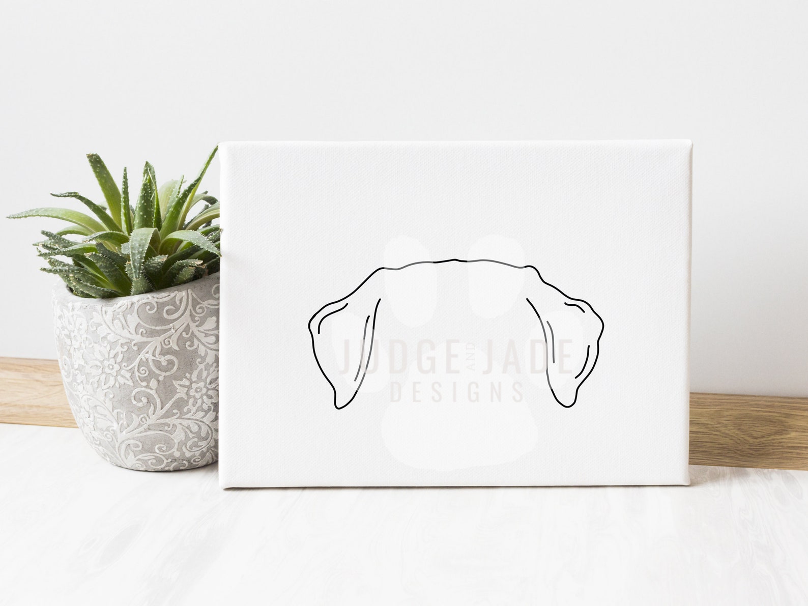 Lab Dog Ear Outline: SVG, PNG, PES Digital Download - Etsy