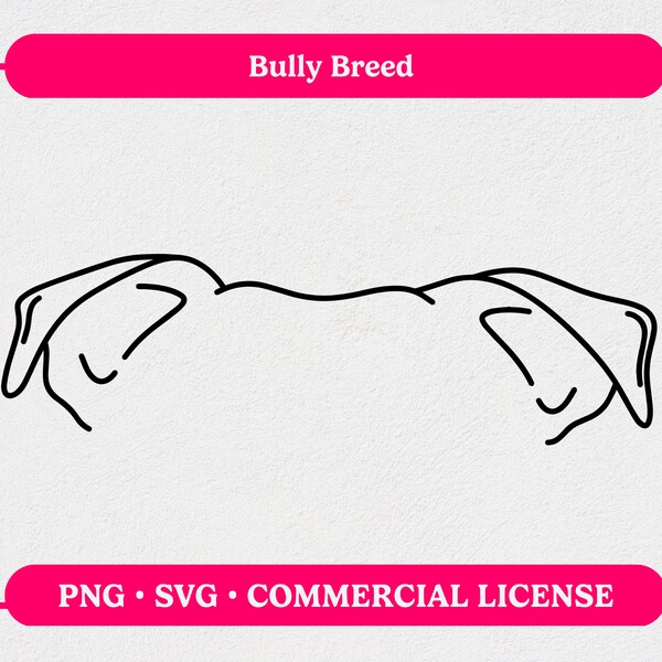 Bully Ears Svg - Etsy Hong Kong