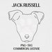 Jack Russell Face Outline SVG: Dog Breed Design (digital Download ...
