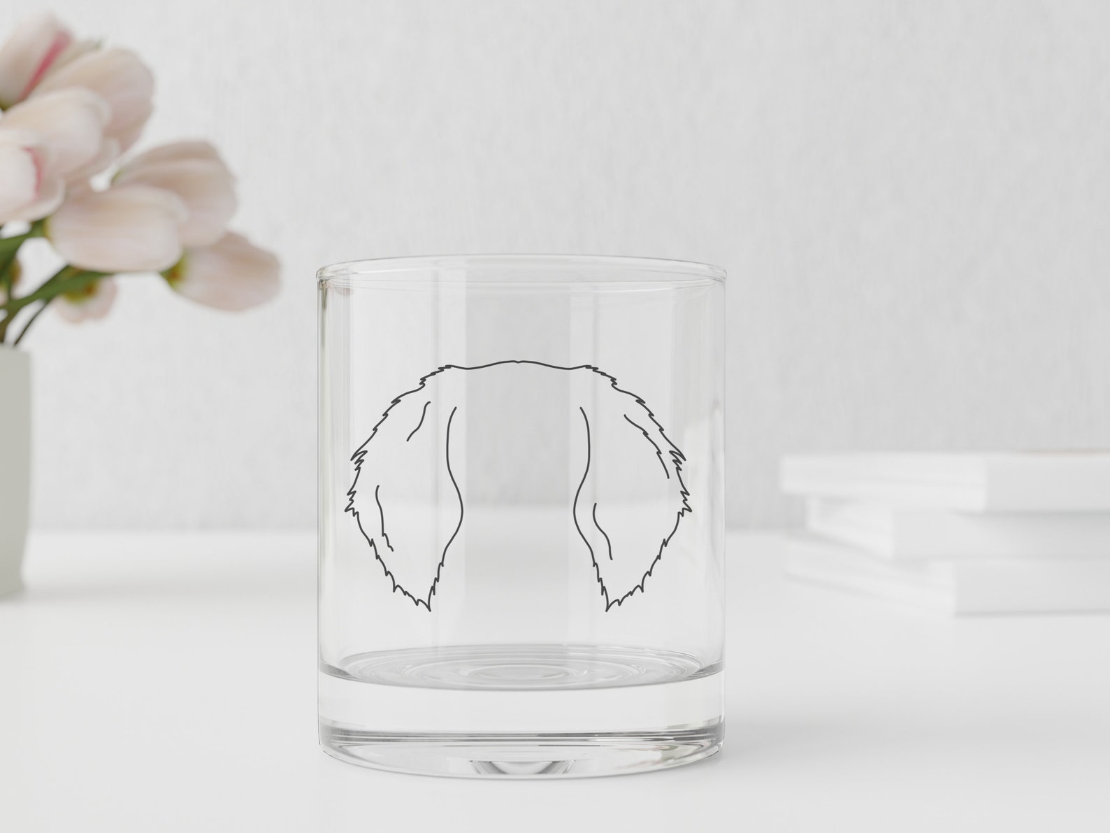 English Setter Dog Ear Outline SVG PNG: Cricut Silhouette (digital ...