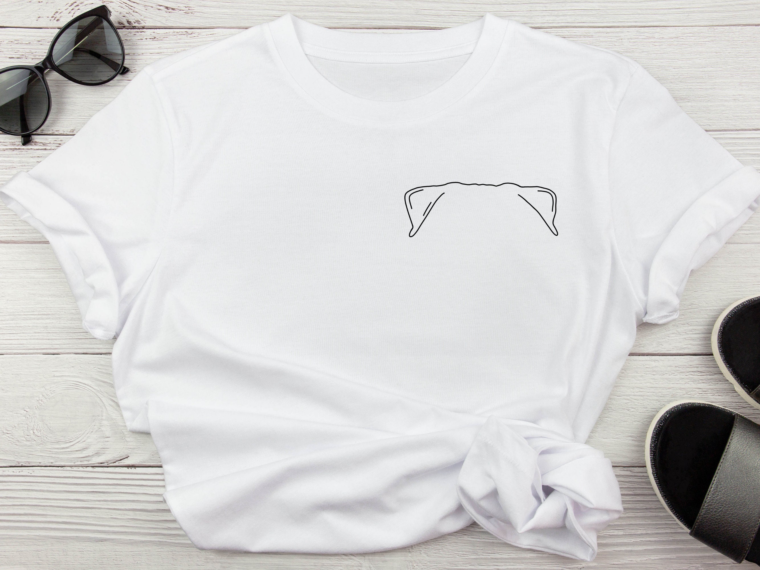 Pug Dog Ear Outline SVG PNG Digital Download for Cricut and - Etsy UK