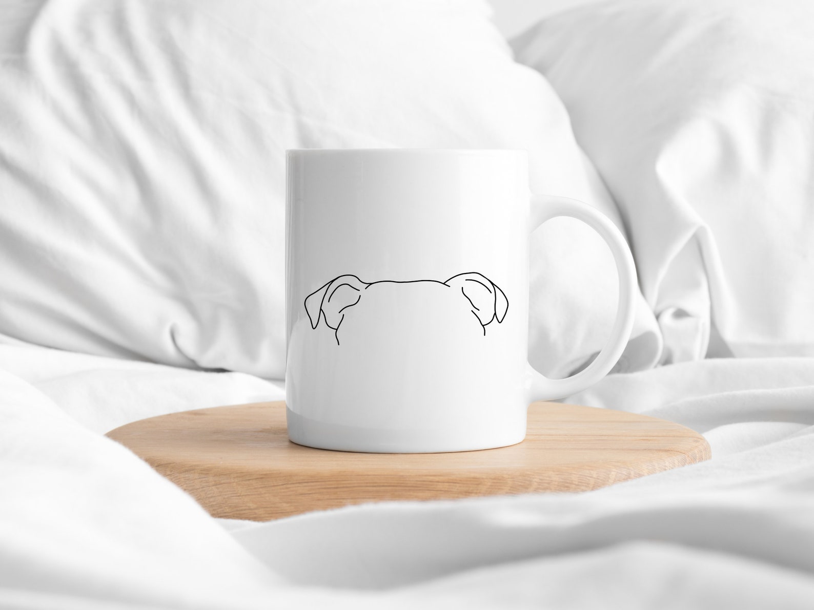 Bulldog Dog Ear Outline SVG, PNG Digital Download for Cricut and ...